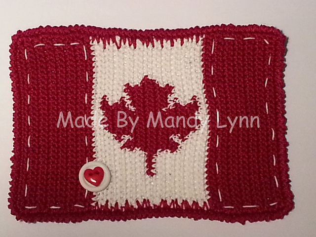 Ravelry: Canadian Flag Applique pattern by Made By Mandy Lynn