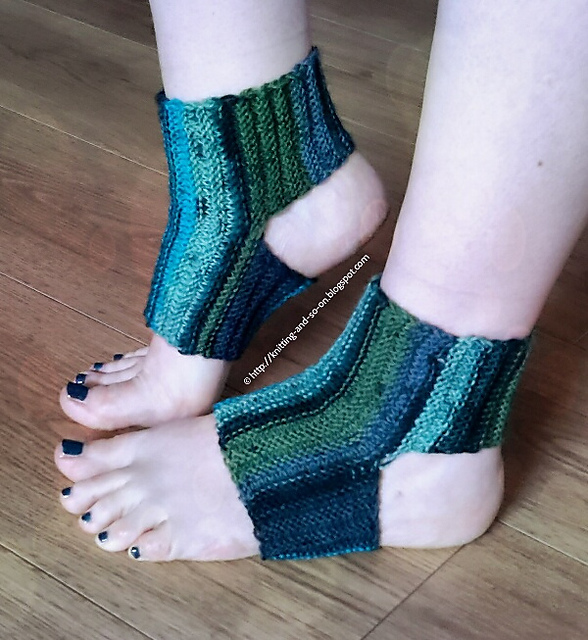Ravelry: Sideways Yoga Socks pattern by Sybil R