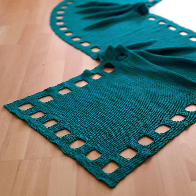 Ravelry: Negative Spaces Scarf pattern by Sybil R