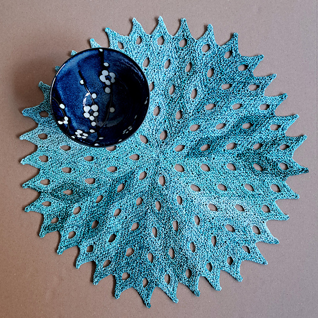 Ravelry: Garter Stitch Snowflake pattern by Sybil R
