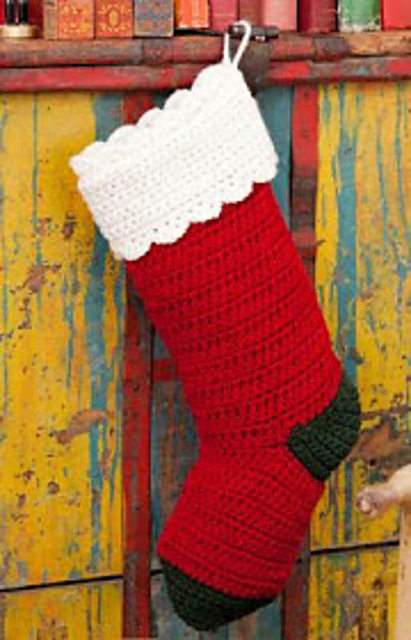 Ravelry: Quick & Easy Stocking pattern by Red Heart Design Team
