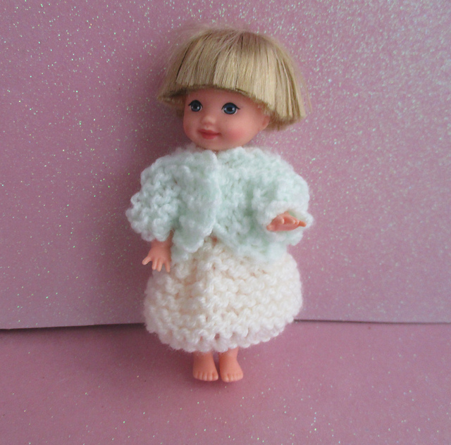 Ravelry: Megan 4 inch Doll Dress and Jacket pattern by taffylass knits