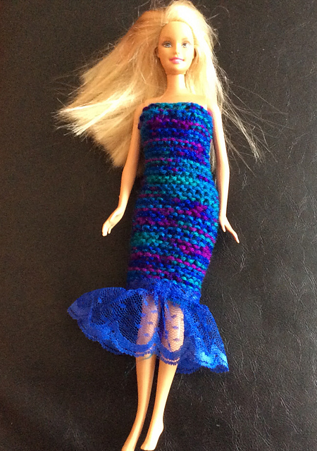 Ravelry: Barbie Plain But Lacy Dress pattern by taffylass knits