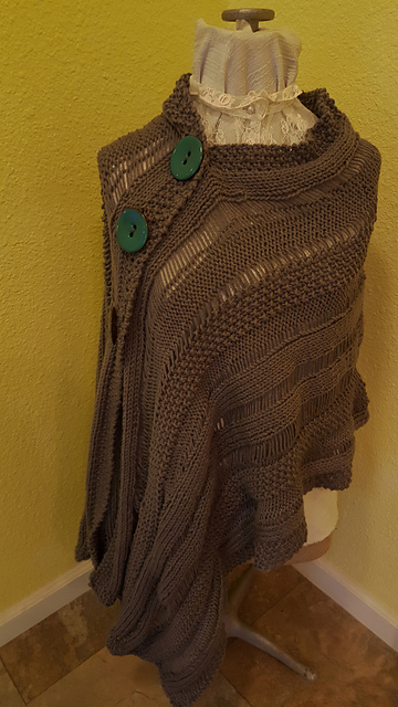 Ravelry: Textured Mara Poncho pattern by Toni Gray