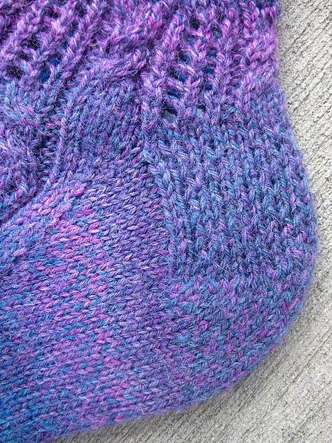 Ravelry: takdpm's Tilting Ladders Cables and Lace Socks