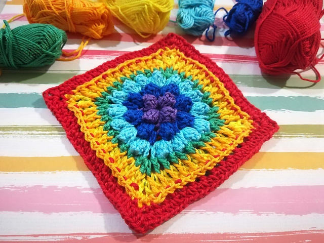 Ravelry: Rainbow Pops Granny Square pattern by Tally's Crafts (Dominika ...