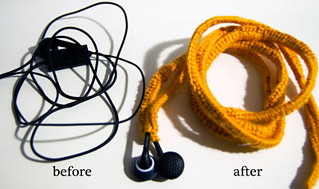 Ravelry: Easy Listening Ear Bud Covers pattern by Tamara Kelly