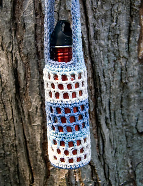 Ravelry: Stainless Steel Water Bottle Sling pattern by Tamara Kelly