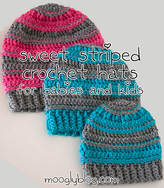 Ravelry: Sweet Striped Crochet Hat pattern by Tamara Kelly