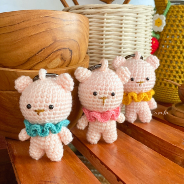 Ravelry: Amigurumi Mini Bear Keychain pattern by Diayani Sukardi