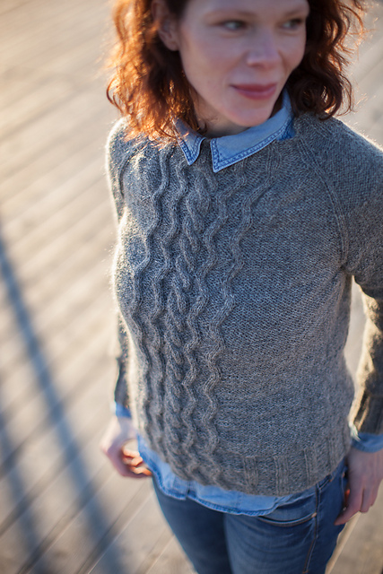 Ravelry: Wavy Cable Jumper pattern by Amanda Jones
