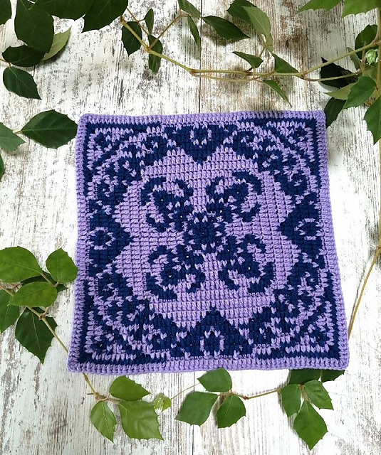 Ravelry: PARIS mosaic square pattern by Tatyana Shalkharova