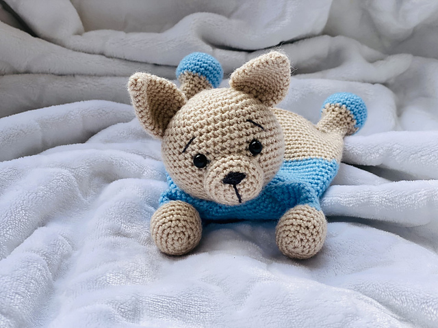 Ravelry: Puppy Lovey, Dog Snuggler pattern by LaMeTaArt