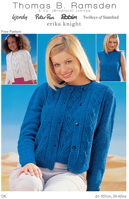 Ravelry: DK Cardigan and Top pattern by Wendy Yarns