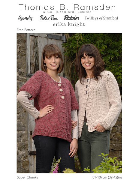 Ravelry: Super Chunky Jackets pattern by Wendy Yarns