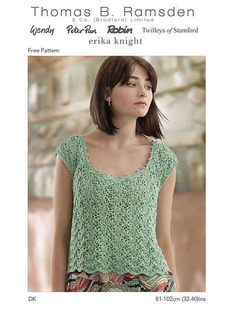 Ravelry: Lacy Top pattern by The Home of Craft