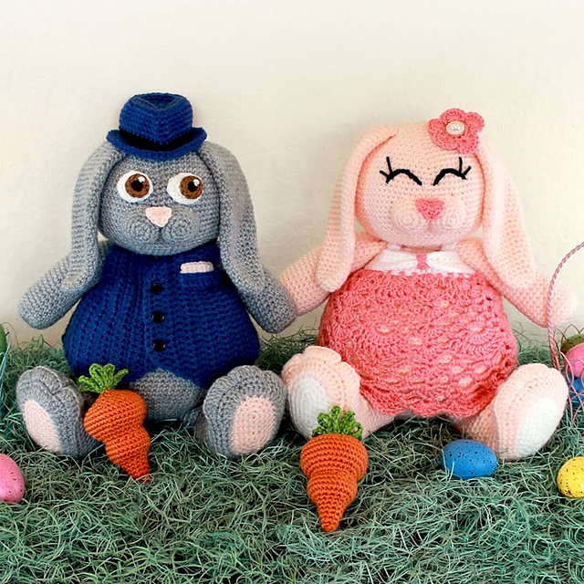 Ravelry: Stuffed Bunny Rabbit Toy / Decoration pattern by Joni Memmott ...