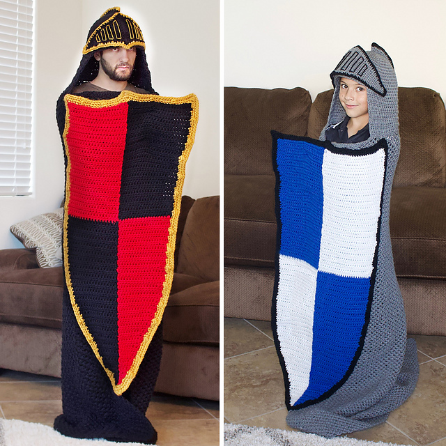 Ravelry: Hooded Knight Blanket pattern by Joni Memmott / BriAbby