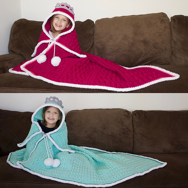 Ravelry: Hooded Princess Blanket pattern by Joni Memmott / BriAbby