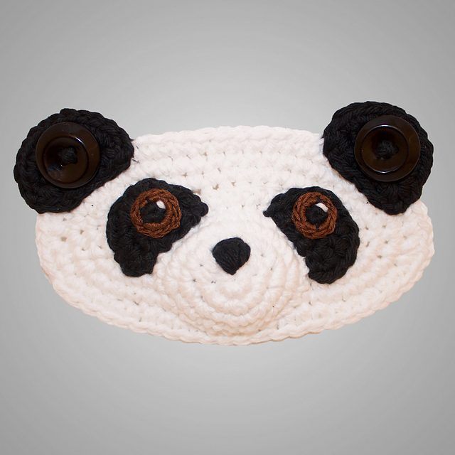 Ravelry: Panda Mask Mates Ear Saver pattern by Joni Memmott / BriAbby