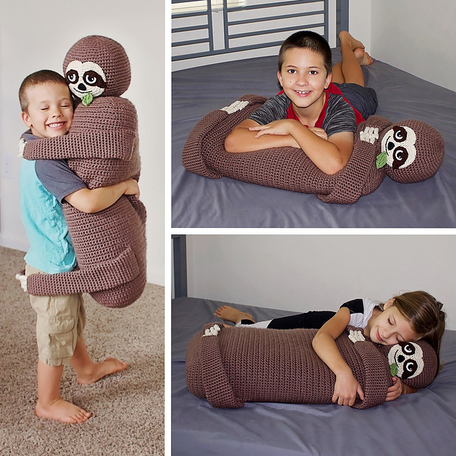 Ravelry: Sloth Body Pillow/ Giant Stuffed Toy pattern by Joni Memmott ...
