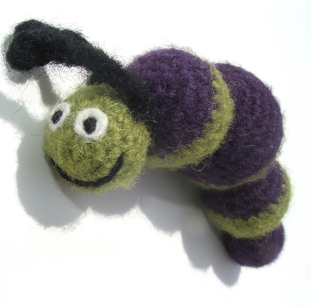 Ravelry: Felted Colourful Caterpillar pattern by Tara Schreyer