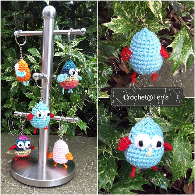 Ravelry: Tufty Bird Keychain pattern by Crochet at Teri's