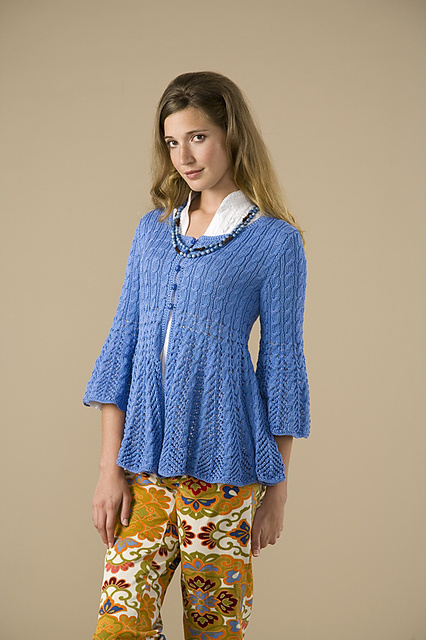 Ravelry: Flared Lace Cardigan pattern by Sandi Rosner