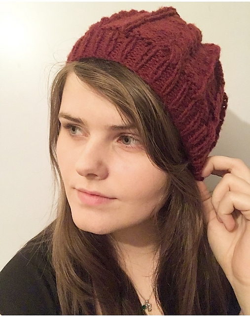 Ravelry: The "Cherry On Top" Cable Beanie pattern by Terri Laura