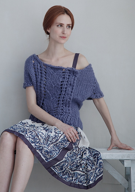 Ravelry: chevron and diamond jacket pattern by Teva Durham