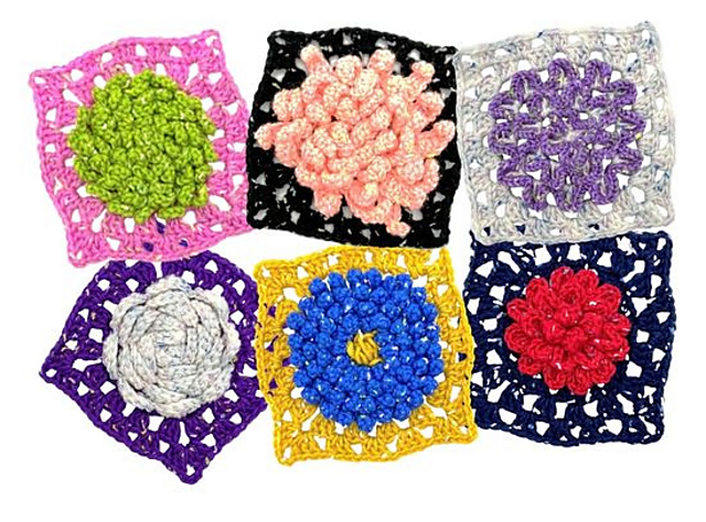 Ravelry: Flower Granny Square Set pattern by Nicole Ball