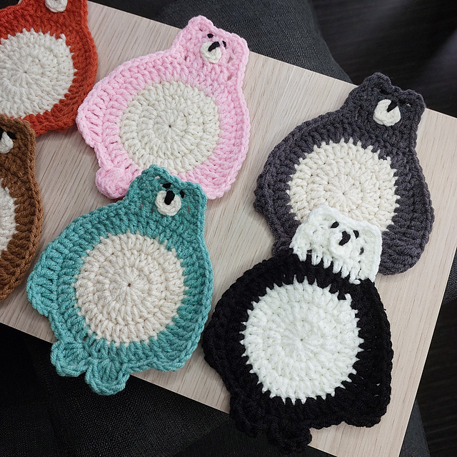 Ravelry: Bear coaster pattern by Thao Homemade Crochet