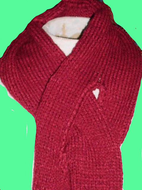 Ravelry: Basic Keyhole Scarf pattern by Kathryn Doubrley-The Answer Lady