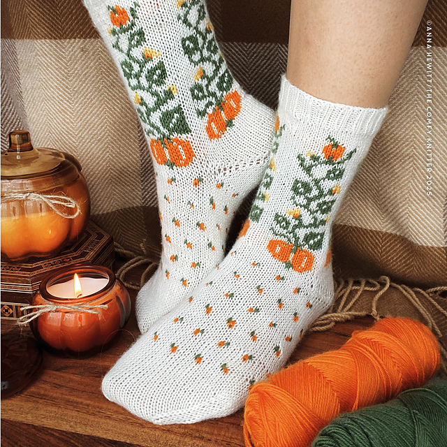 Ravelry: Pumpkin Patch Socks pattern by Anna Hewitt