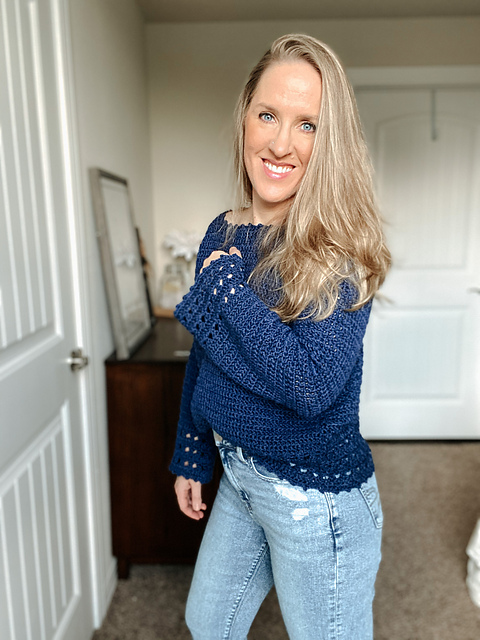 Ravelry: Bluebell Pullover pattern by Tanya Johnson | The Cozy Knot