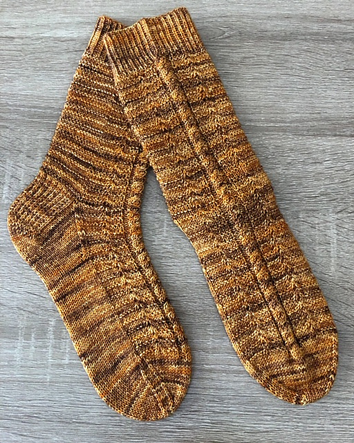 Ravelry: Cable Ridge Socks pattern by Crazy Sock Lady Designs