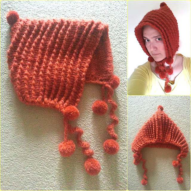 Ravelry: Medieval Style Red Riding Hood Winter Hat pattern by The ...