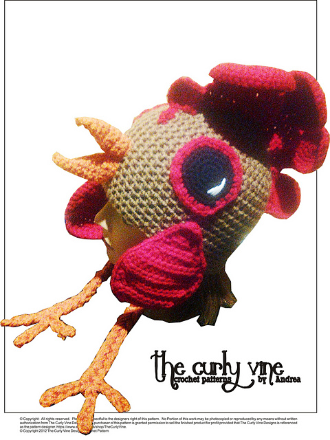 Ravelry: Rooster Hat pattern by Andrea Campbell