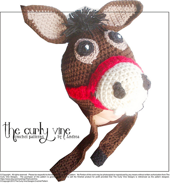Ravelry: Donkey Hat pattern by Andrea Campbell