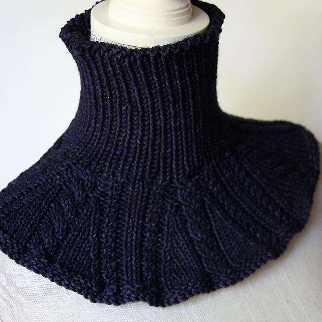Ravelry: Cabled Dickey pattern by Joan Hughes