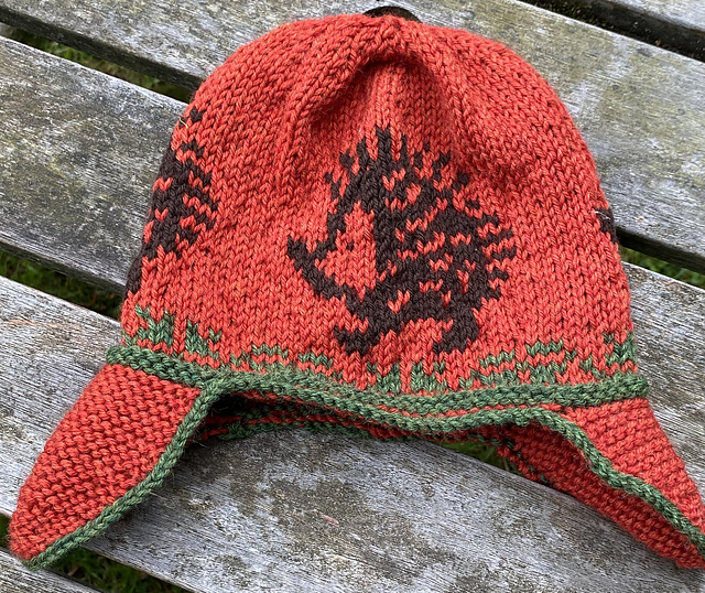 Ravelry: Hedgehog flap hat pattern by Monica Russel