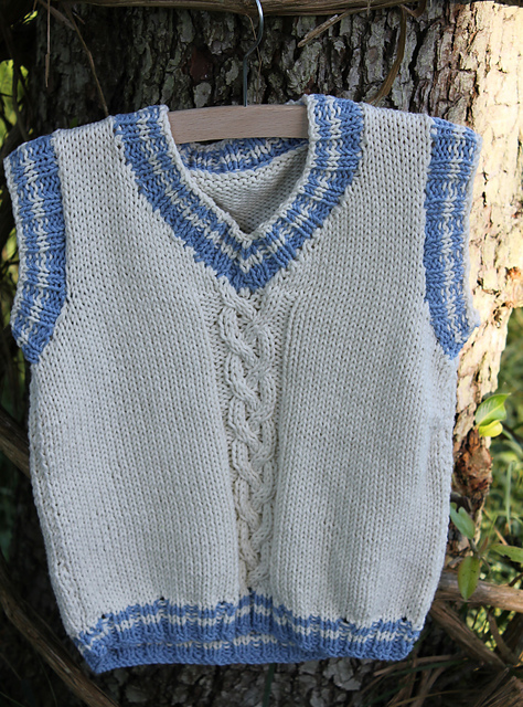 Ravelry: Child Cable Slipover pattern by Monica Russel