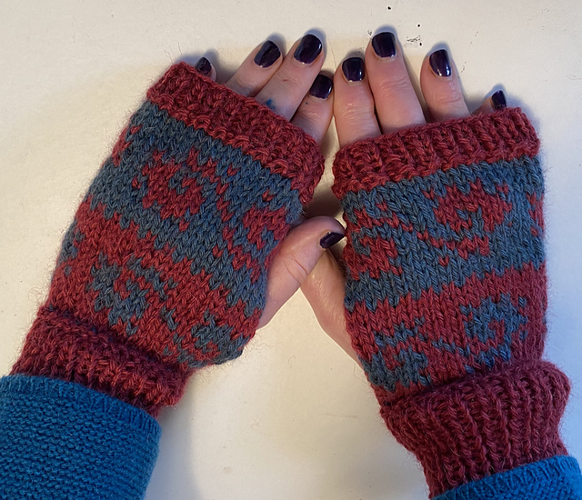 Ravelry: Celtic Fair Isle Wrist Cuffs pattern by Monica Russel