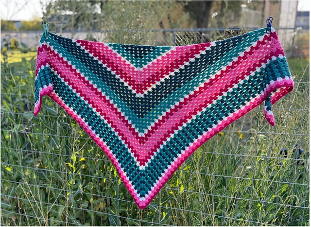 Ravelry: Half Granny Square Shawl pattern by theknittedreader