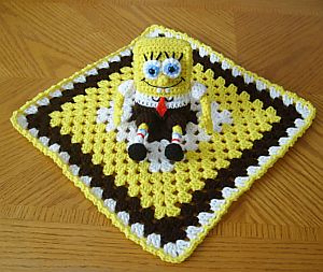Ravelry: SpongeBob Buddy Blanket COMBO pattern by Knotty Hooker Designs