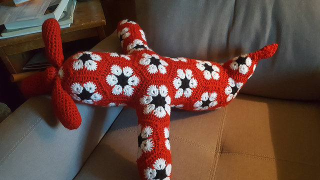 Ravelry: CableRiverDesign's The Red Baron African flower airplane