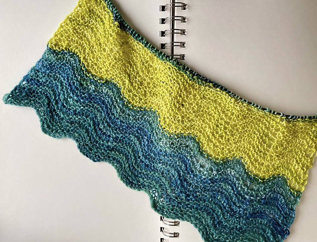 Ravelry: Garter Wave Scarf pattern by Nick Davis