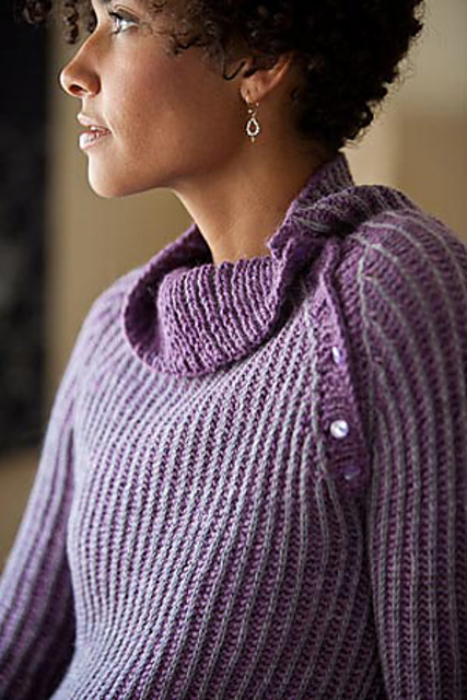 Ravelry: Thandie Funnel Neck pattern by Mercedes Tarasovich