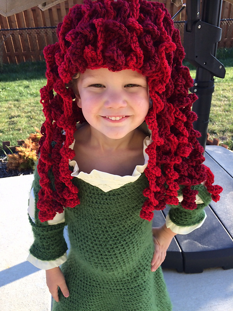 Ravelry: thepinktoque's Brave Merida Costume Wig