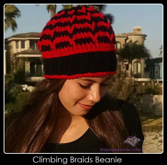 Ravelry: Climbing Braids Beanie pattern by Carolyn Calderon